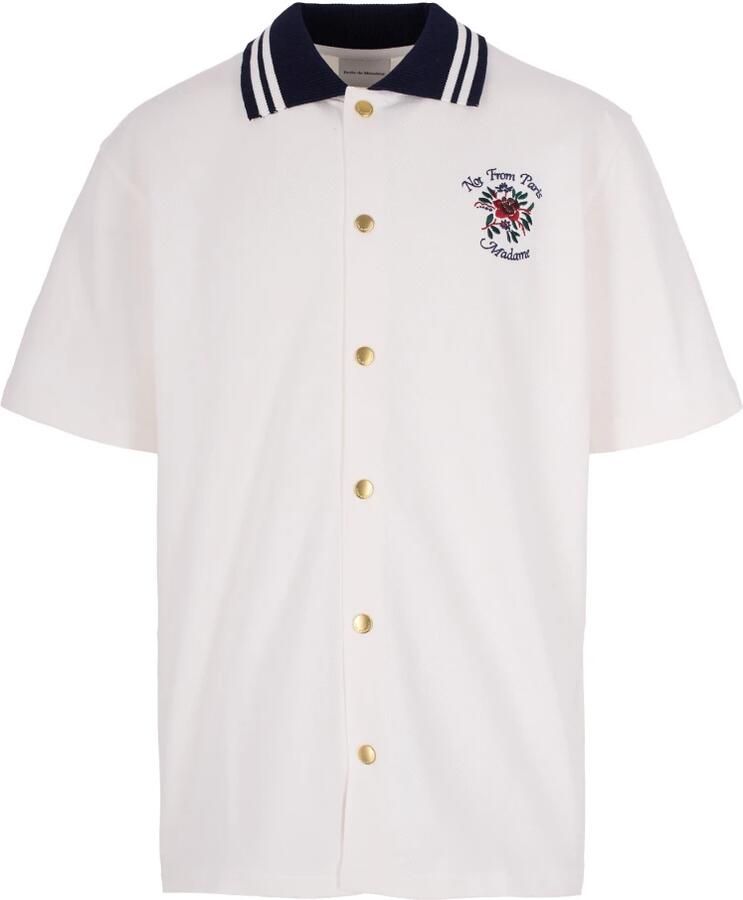 Drole de Monsieur Camicia Piquée Slogan - Schoenen.nl