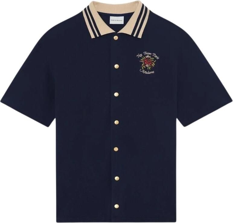 Drole de Monsieur Chemise Piquée Slogan Rose - Schoenen.nl