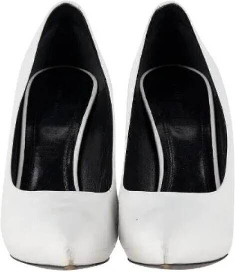 Celine Vintage Pre-owned Leather heels White Dames - Schoenen.nl