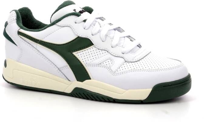 Diadora Witte en Groene Winnaarsschoen Groen - Schoenen.nl