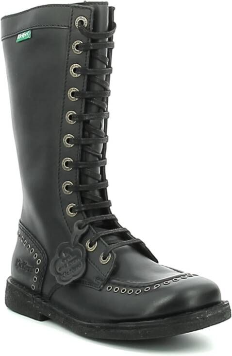 Kickers Lace-up Boots Zwart Dames - Schoenen.nl
