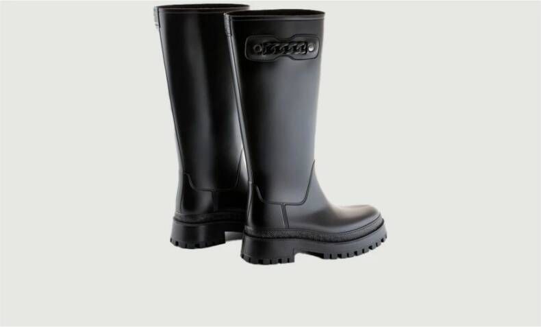 Lemon Jelly Gilmore Glanzende PVC Laars Zwart Dames - Schoenen.nl