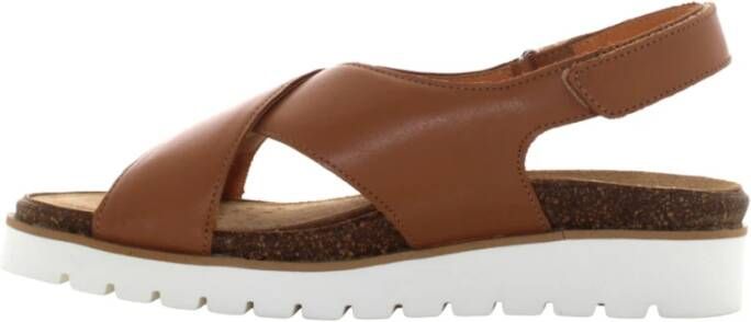 Mobils Ergonomische damessandalen Tally Brandy Brown Dames - Schoenen.nl