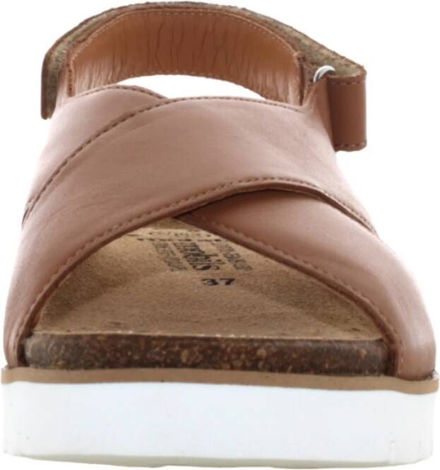 Mobils Ergonomische damessandalen Tally Brandy Brown Dames - Schoenen.nl