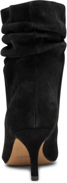 Shoe the Bear Draped Suede Clic Bootie Black Dames - Schoenen.nl
