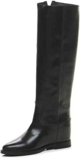 Via Roma 15 Dames Leren Laarzen Art. 2568 Zwart Black Dames - Schoenen.nl