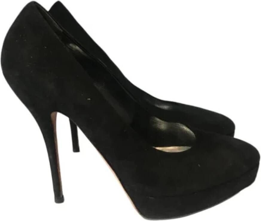 Gucci Vintage Pre-owned Suede heels Black Dames - Schoenen.nl