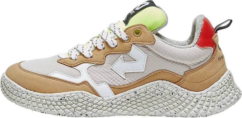 Id.eight Creamy Cappuccino Sneakers - Schoenen.nl