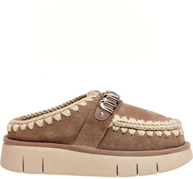 Mou Beige Enkellaarzen voor Dames Aw23 Beige Dames - Schoenen.nl