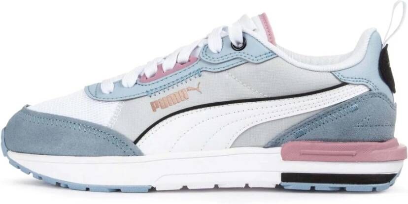 Puma r22 sneakers blauw roze dames - Schoenen.nl