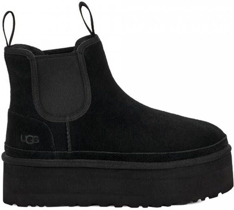 Ugg Neumel Chelsea-laars met plateauzool voor Dames in Black - Schoenen.nl