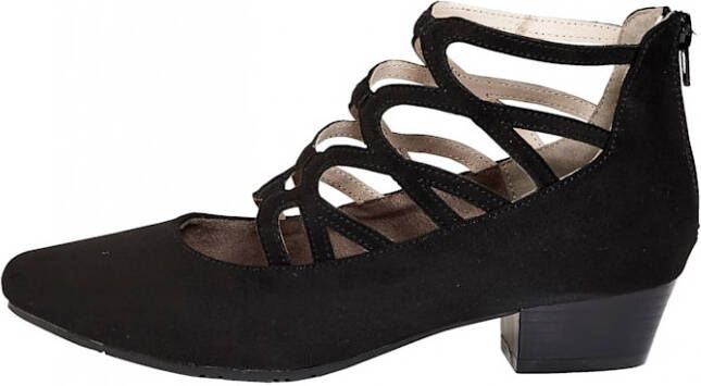 Liva Loop Pump in puntig model Zwart - Schoenen.nl