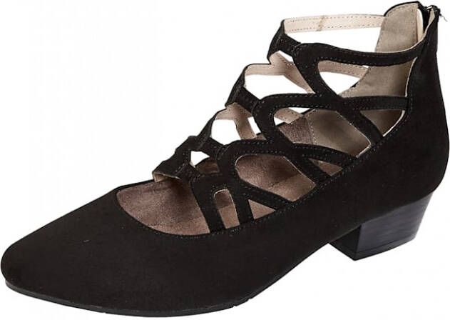 Liva Loop Pump in puntig model Zwart - Schoenen.nl