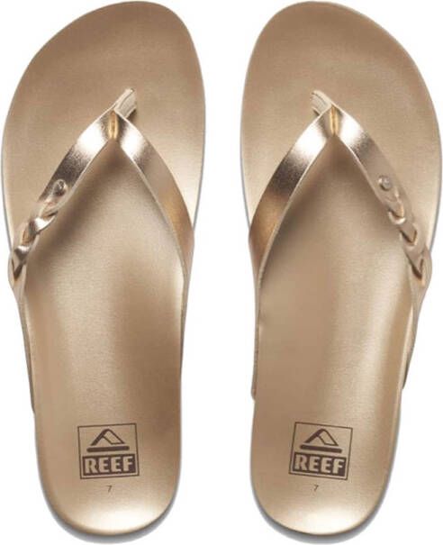 Reef Slippers Cushion Court Twist CJ3659 Goud - Schoenen.nl