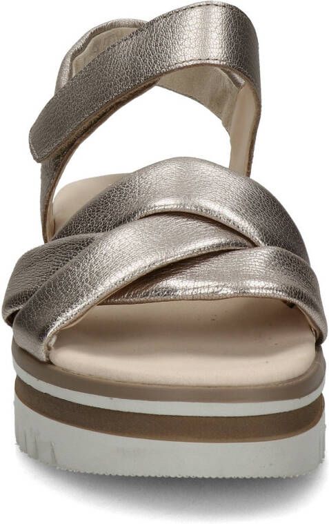 Gabor leren sandalen goud - Schoenen.nl