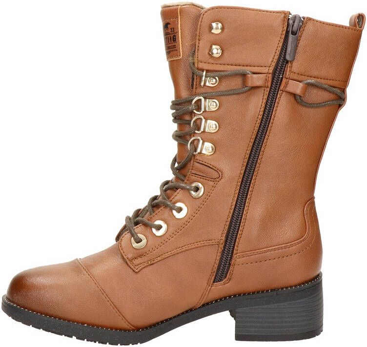 Mustang veterboots cognac - Schoenen.nl