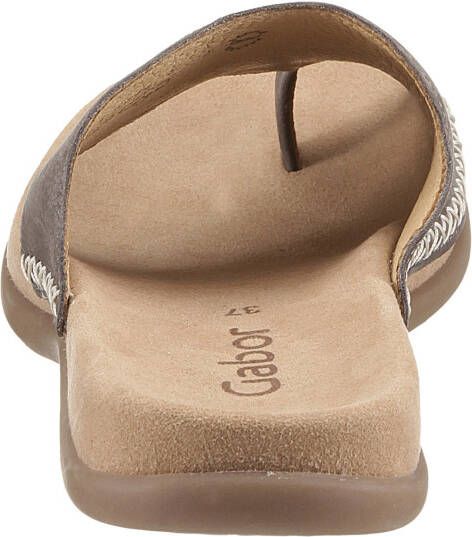 Gabor Teenslippers wedge heel summer shoe dianette with contrasting ...