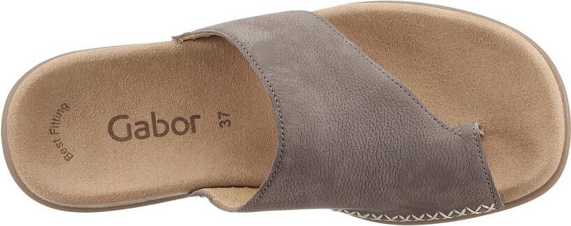 Gabor Teenslippers wedge heel summer shoe dianette with contrasting ...