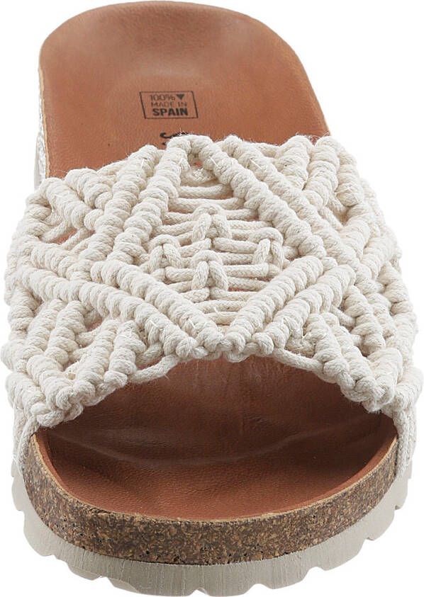 VERBENAS Pantoffels Raga Roda in gehaakte look - Schoenen.nl