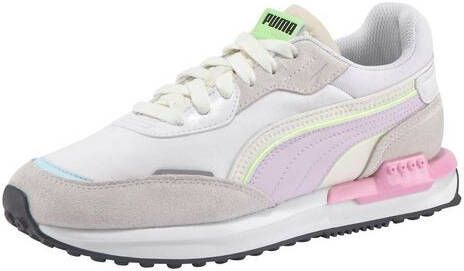 Puma City Rider Gray Violet Fizzy Sneakers - Schoenen.nl
