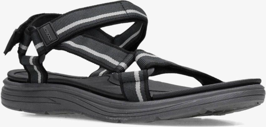 Nicoboco Krack Zwart Sandalen Heren - Schoenen.nl