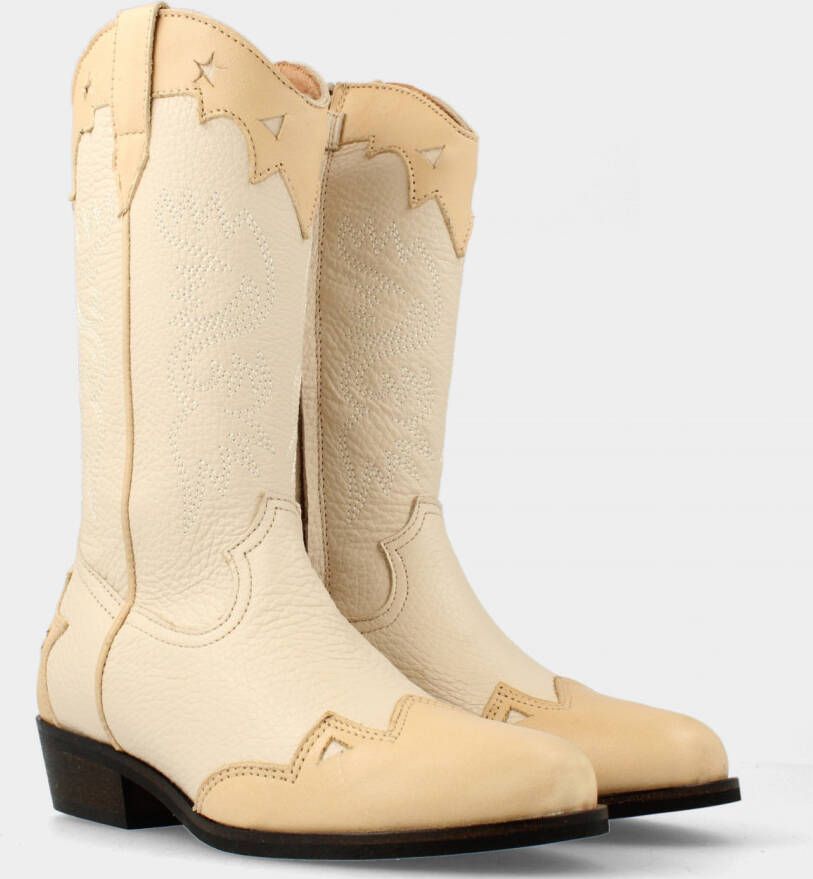 RED-RAG Beige western boots | 11242 - Schoenen.nl