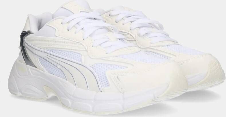 Puma Teveris Nitro Metallic White dames sneakers - Schoenen.nl