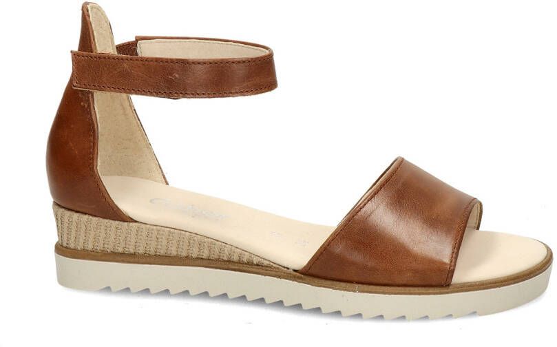 Gabor leren sandalen cognac - Schoenen.nl