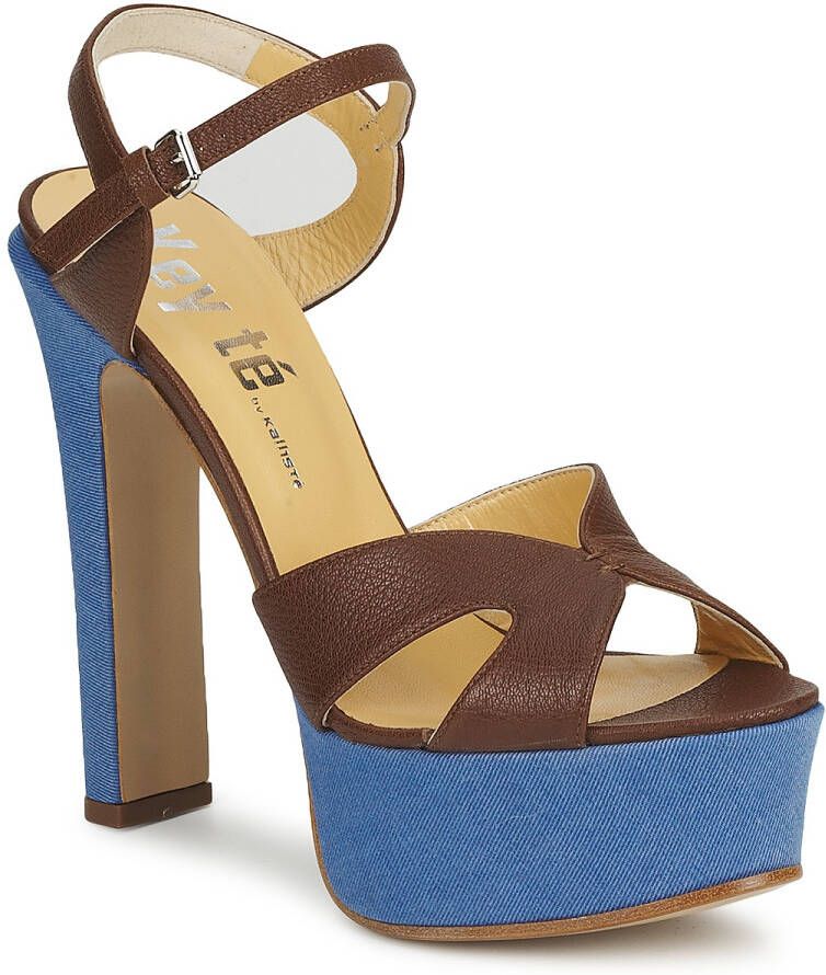 Keyté Sandalen CUBA-LUX-MARRONE-FLY-9 - Schoenen.nl