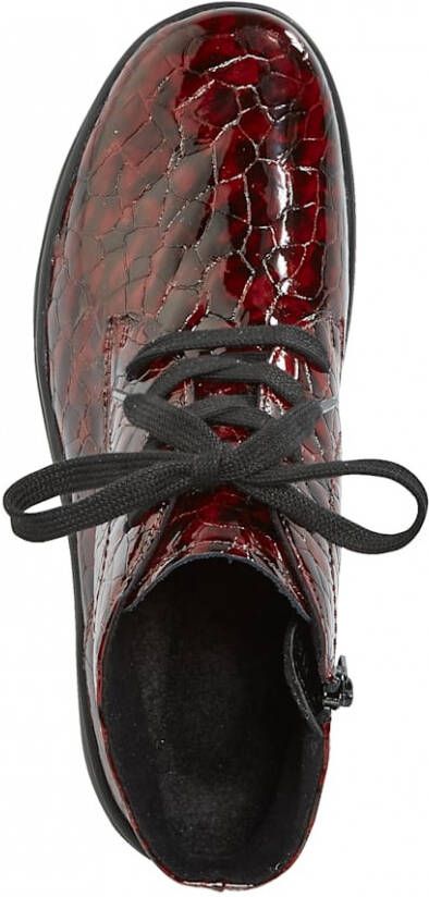 Vamos Hoge veterschoen met shockabsorber Rood - Schoenen.nl