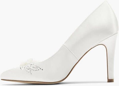 Graceland Witte pump bloemen - Schoenen.nl