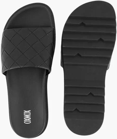 Oxmox Zwarte slipper - Schoenen.nl
