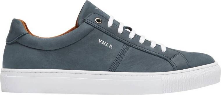 Van Lier Novara nubuck sneakers grijsblauw - Schoenen.nl