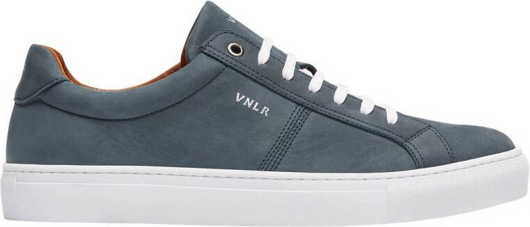 Van Lier Novara nubuck sneakers grijsblauw - Schoenen.nl