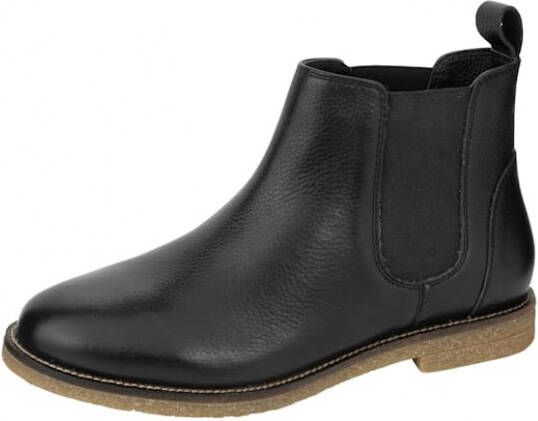 Studio W Chelsea boot van een materialenmix Zwart - Schoenen.nl