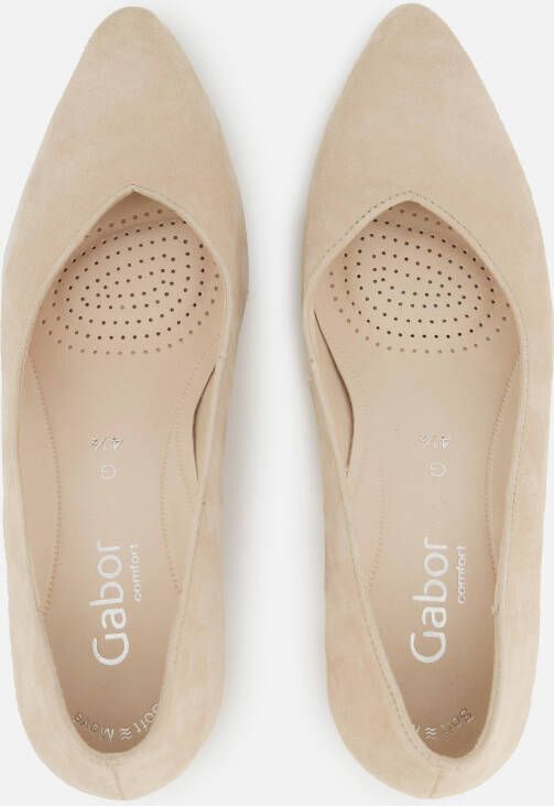 Gabor Pumps beige Suede Dames - Schoenen.nl