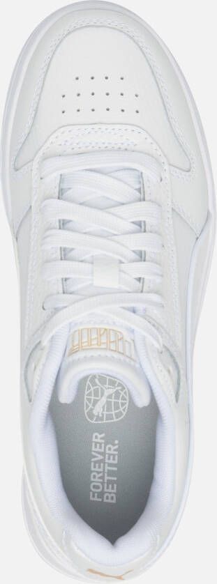 Puma RBD game Low leren sneakers wit Leer Effen 35.5 - Schoenen.nl